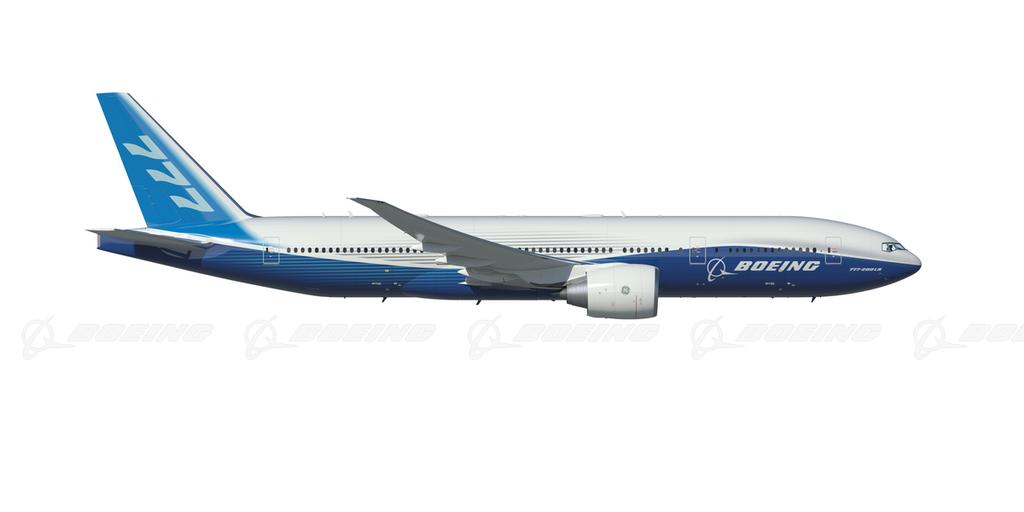 Boeing Images - 777-200LR Illustration in Boeing Livery