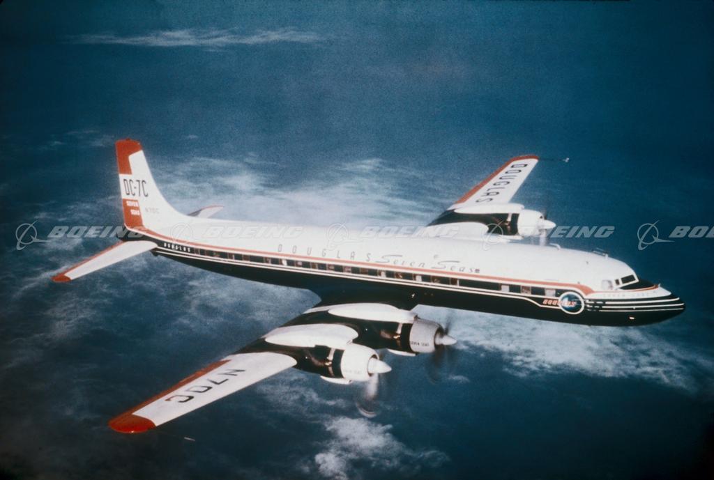 Boeing Images - DC-7C in Flight