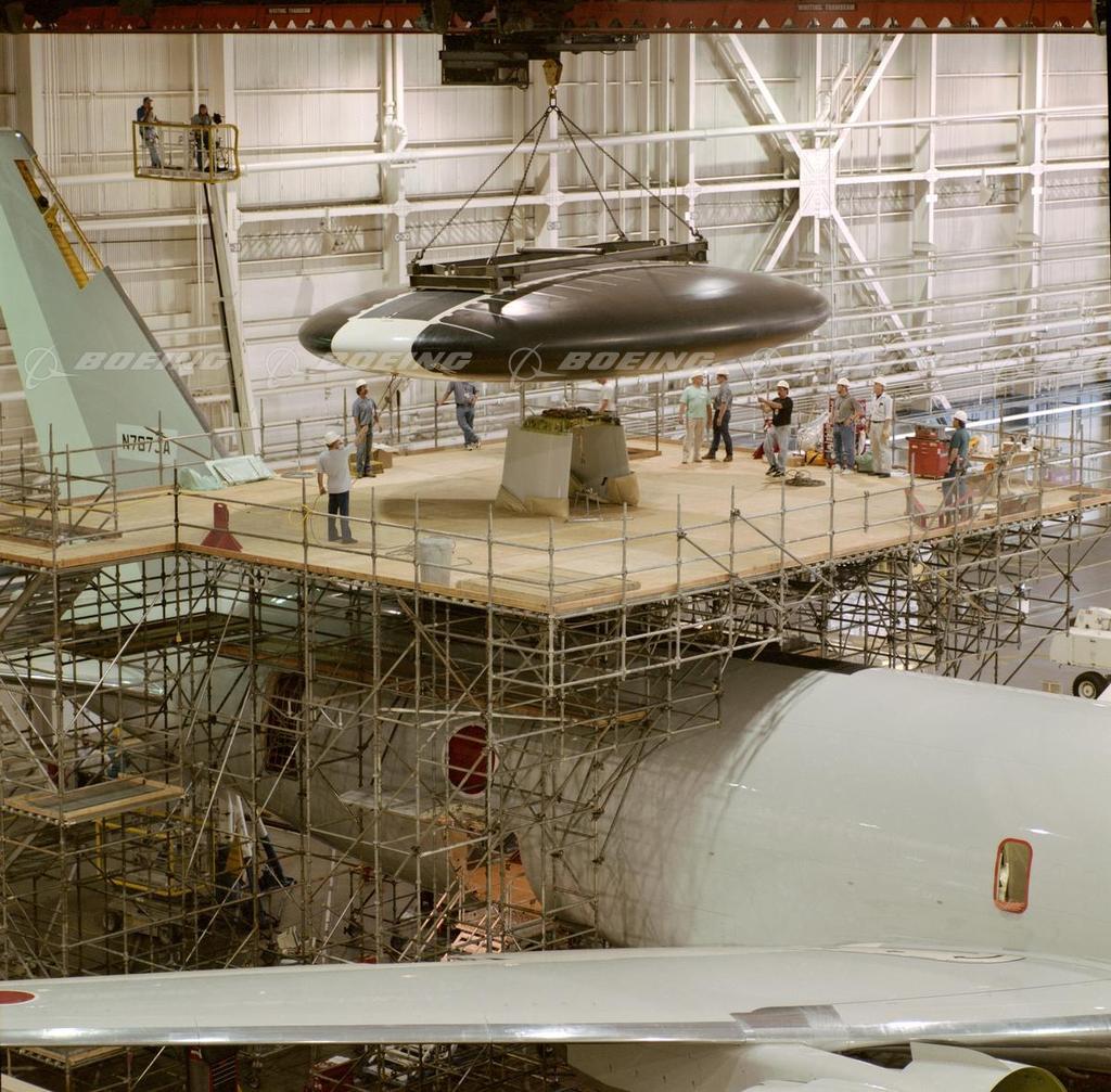 Boeing Images - AWACS Rotodome Installation