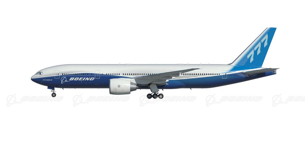 Boeing Images - 777-200LR Illustration in Boeing Livery