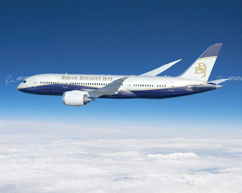 Boeing Images - Boeing BBJ 787-8 above Clouds