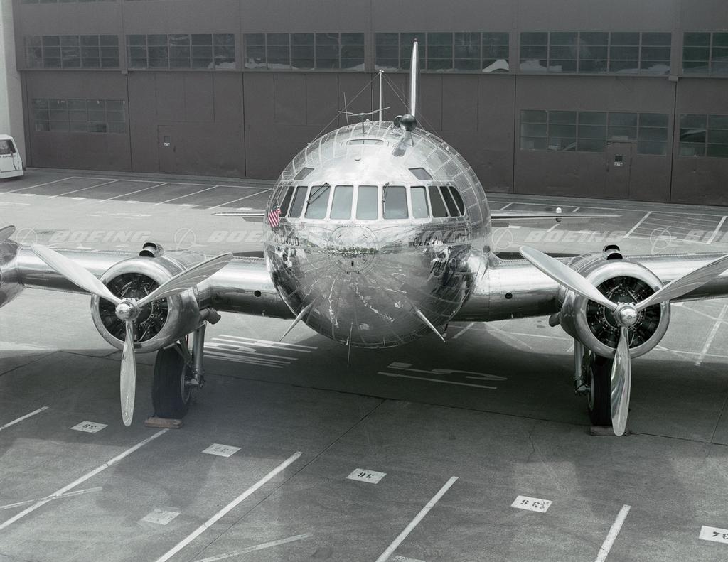 Boeing Images - Restored 307 Stratoliner at Plant II in Seattle