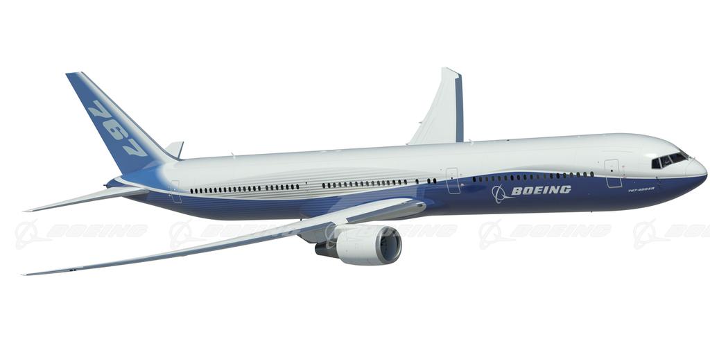 Boeing Images - 767-400ER Standard View Illustration