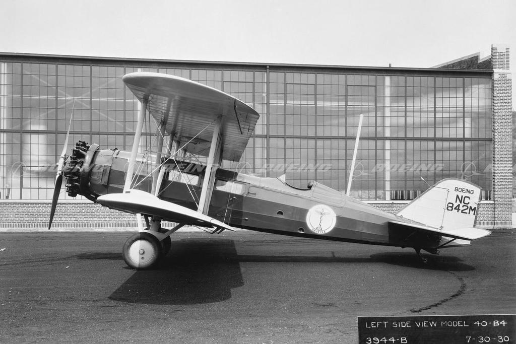 Boeing Images - Model 40B-4 at Plant I Hangar