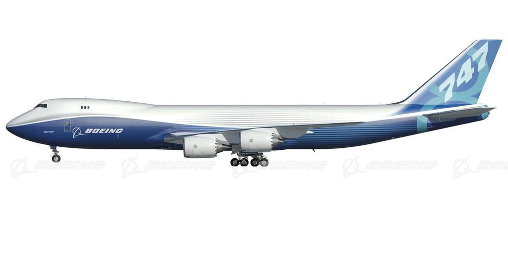 Boeing Images - 747-8F Standard View Illustration