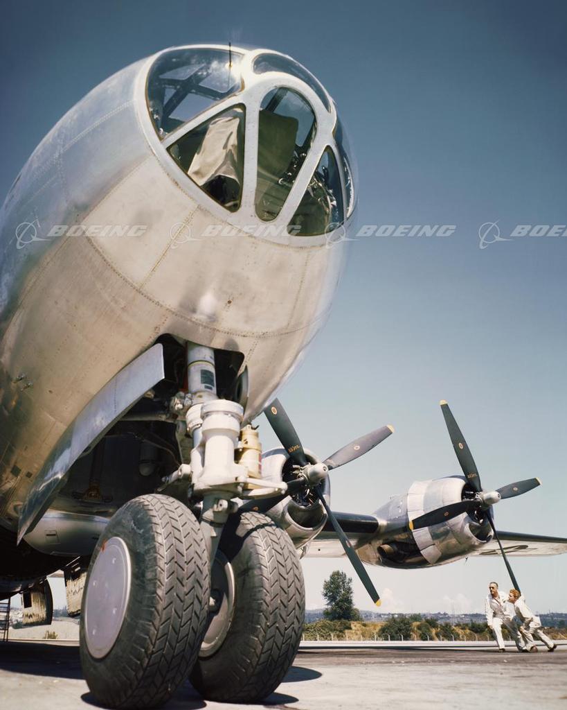 Boeing Images - B-29 Superfortress Nose and Nose Landing Gear