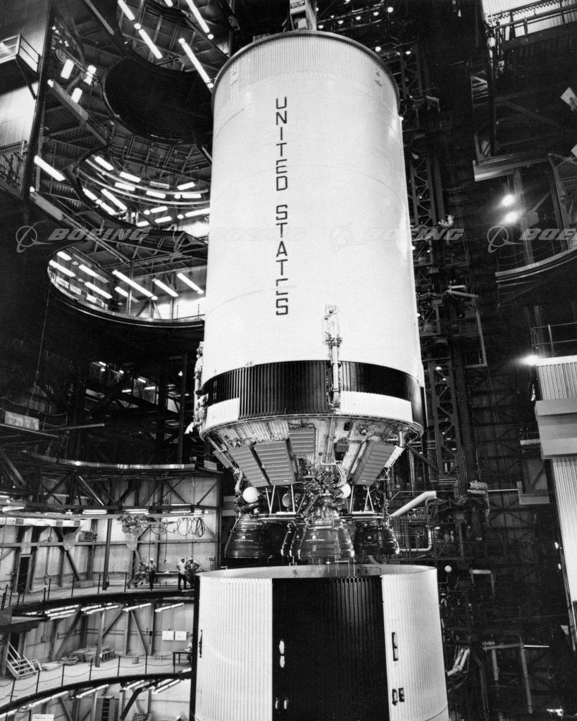 Boeing Images - Saturn V Second Stage in Assembly