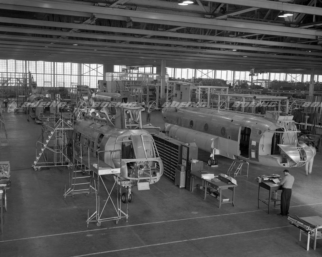 Boeing Images - Boeing Vertol CH-47 Manufacturing Line