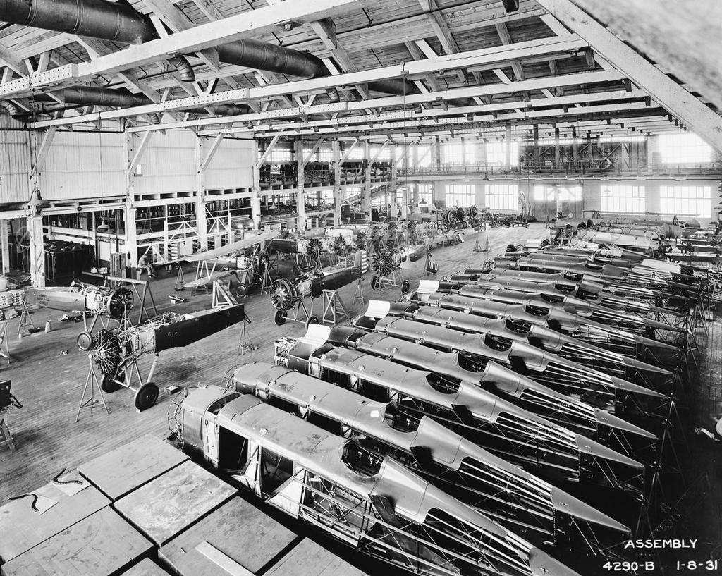 Boeing Images - Model 40B-4 Mailplane Manufacturing