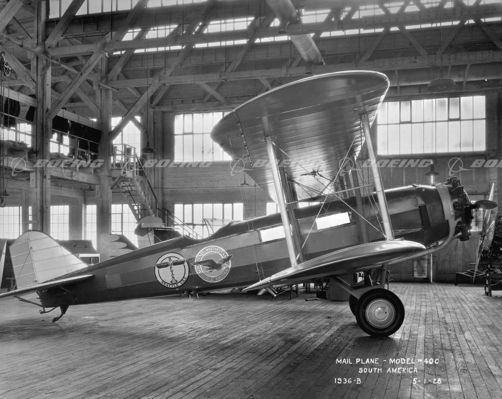 Boeing Images - Model 40C in Boeing Factory