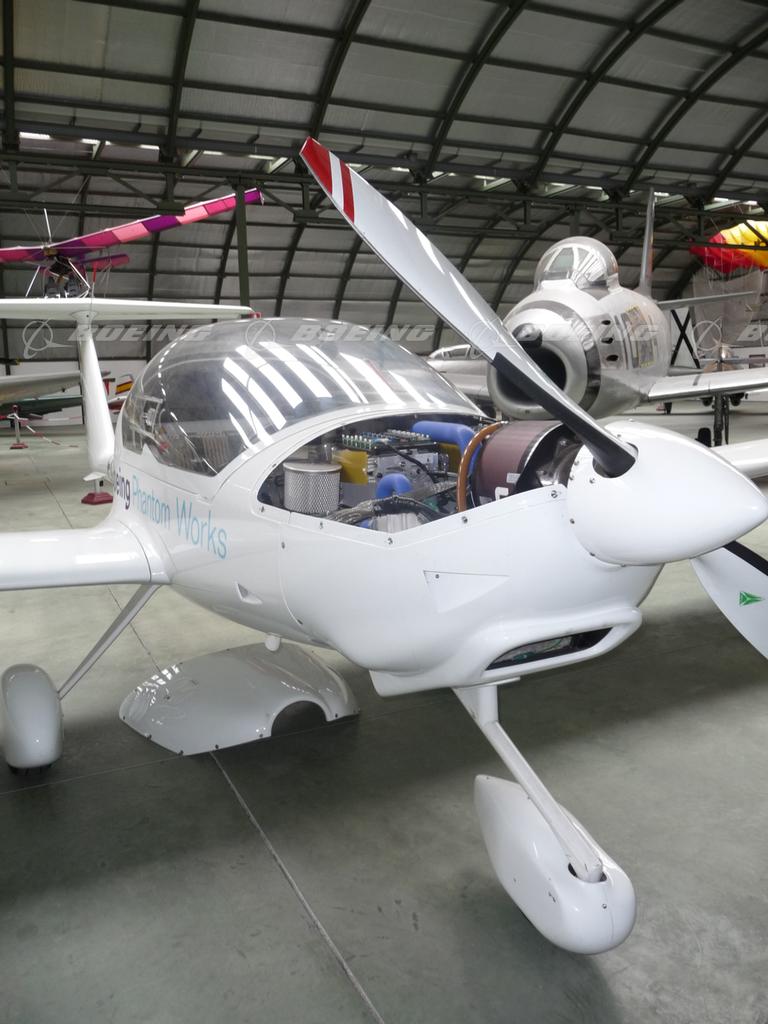 Boeing Images - Fuel Cell Demonstrator in Hangar