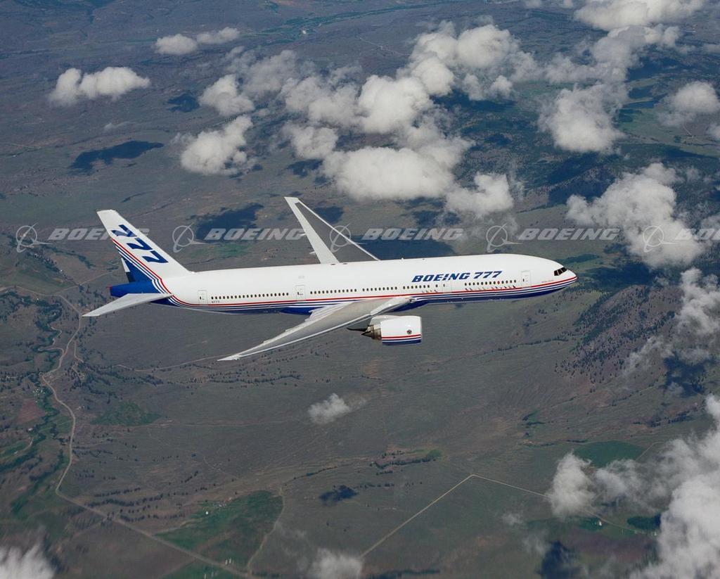 Boeing Images - First 777-200 in Flight