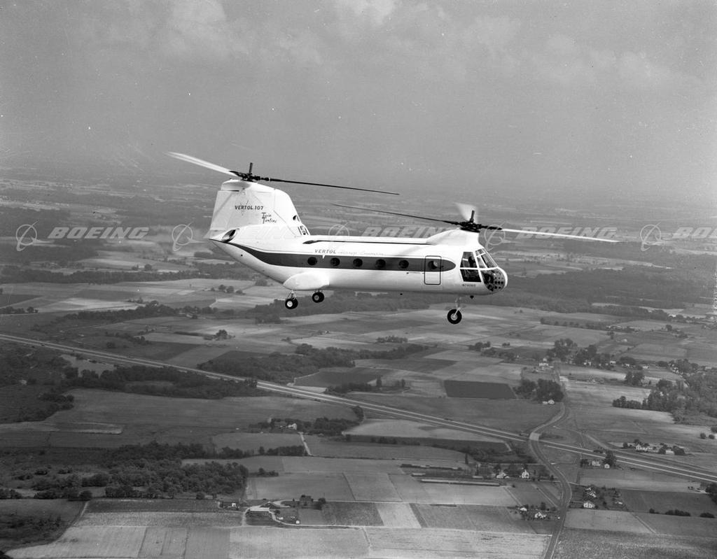 Boeing Images - Vertol Model 107 on Test Flight
