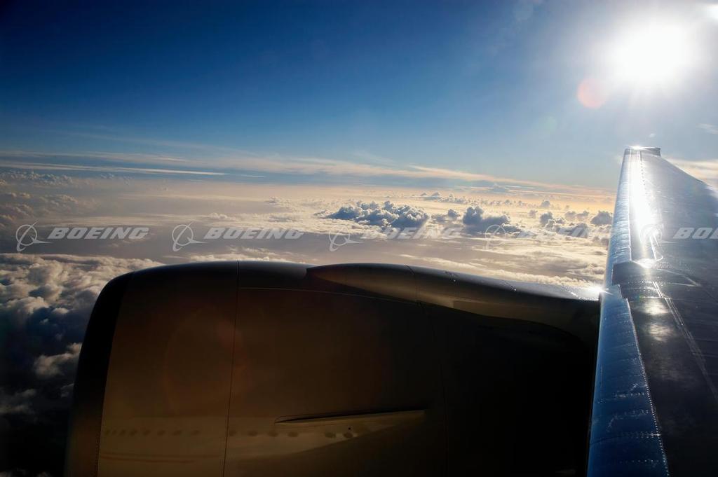 Boeing Images - Sun Shines Over the Nacelle of a Boeing 777-300ER