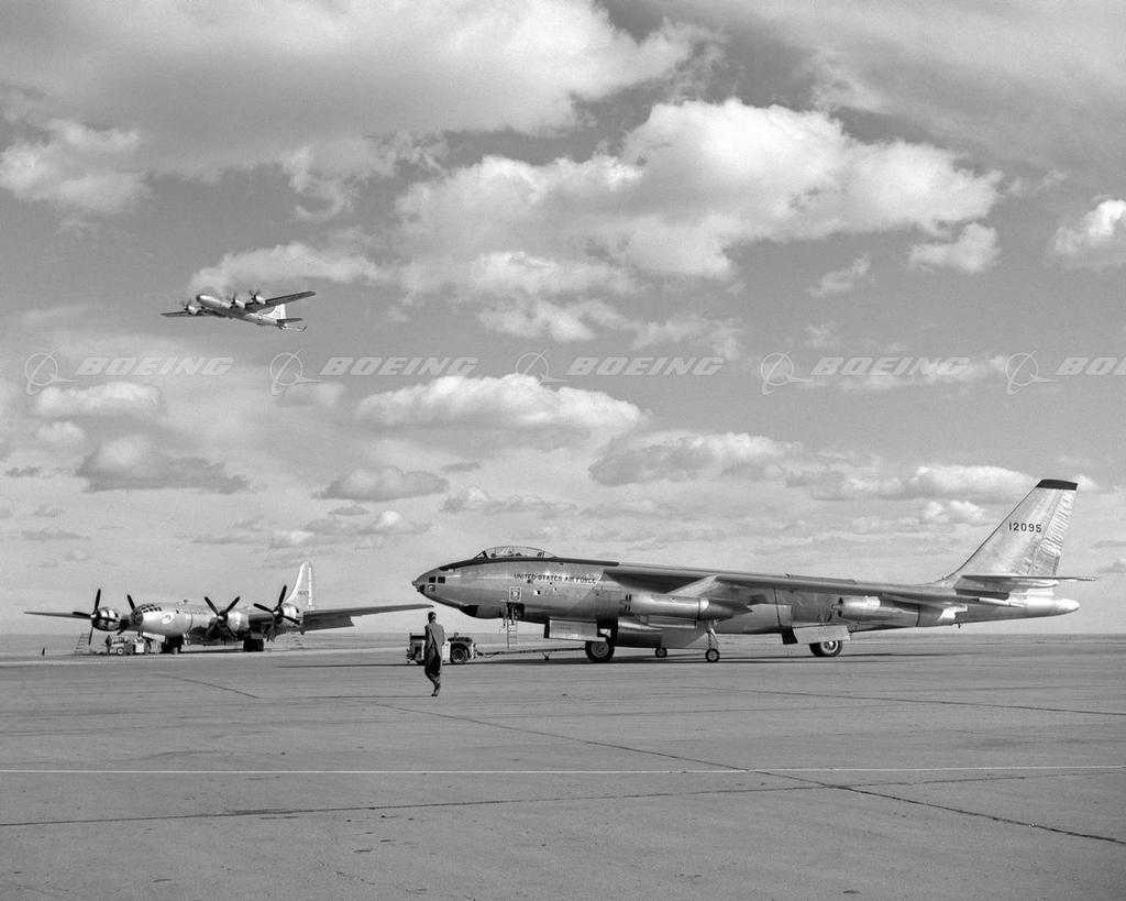 Boeing Images - Tanker Takeoff with B-47B Stratojet and B-29 ...