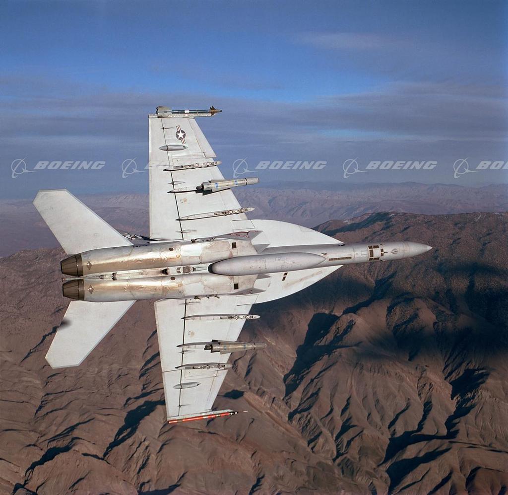 Boeing Images - F/A-18 Super Hornet Armed with Laser Guided Maveric ...