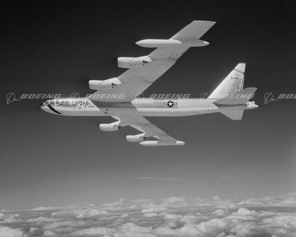 Boeing Images - First Wichita-Built B-52 Stratofortress in Flight