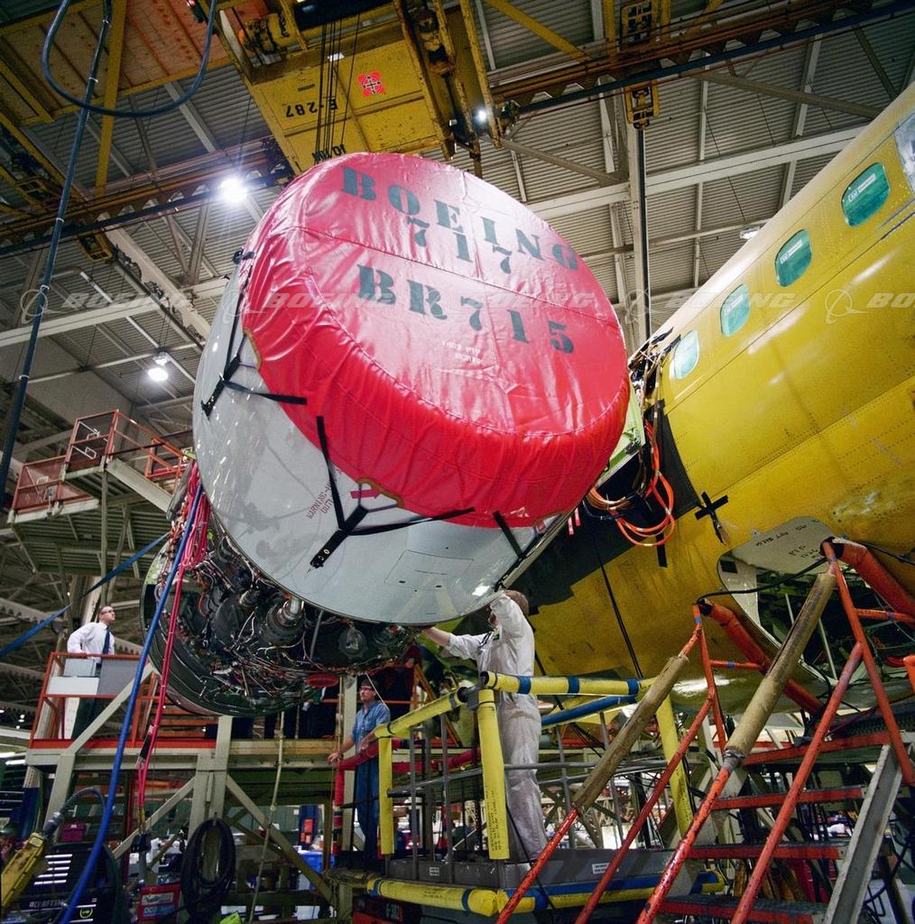 Boeing Images - Boeing 717-200 Receives Engines