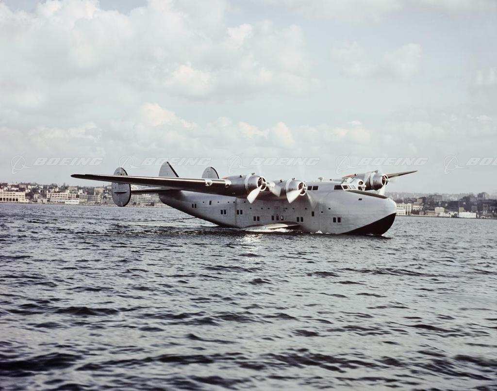 Boeing Images - 314 Clipper Skims Water Surface