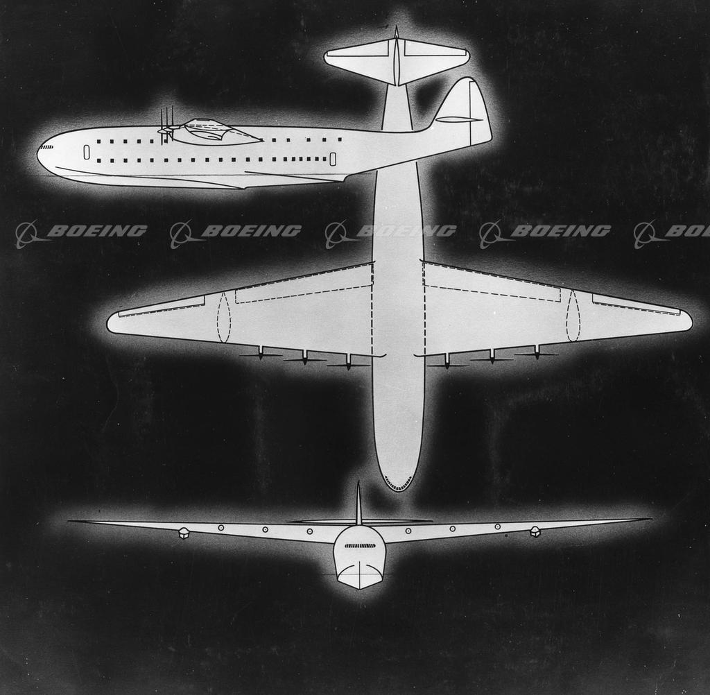 Boeing Images - Boeing Model 326 Three-View