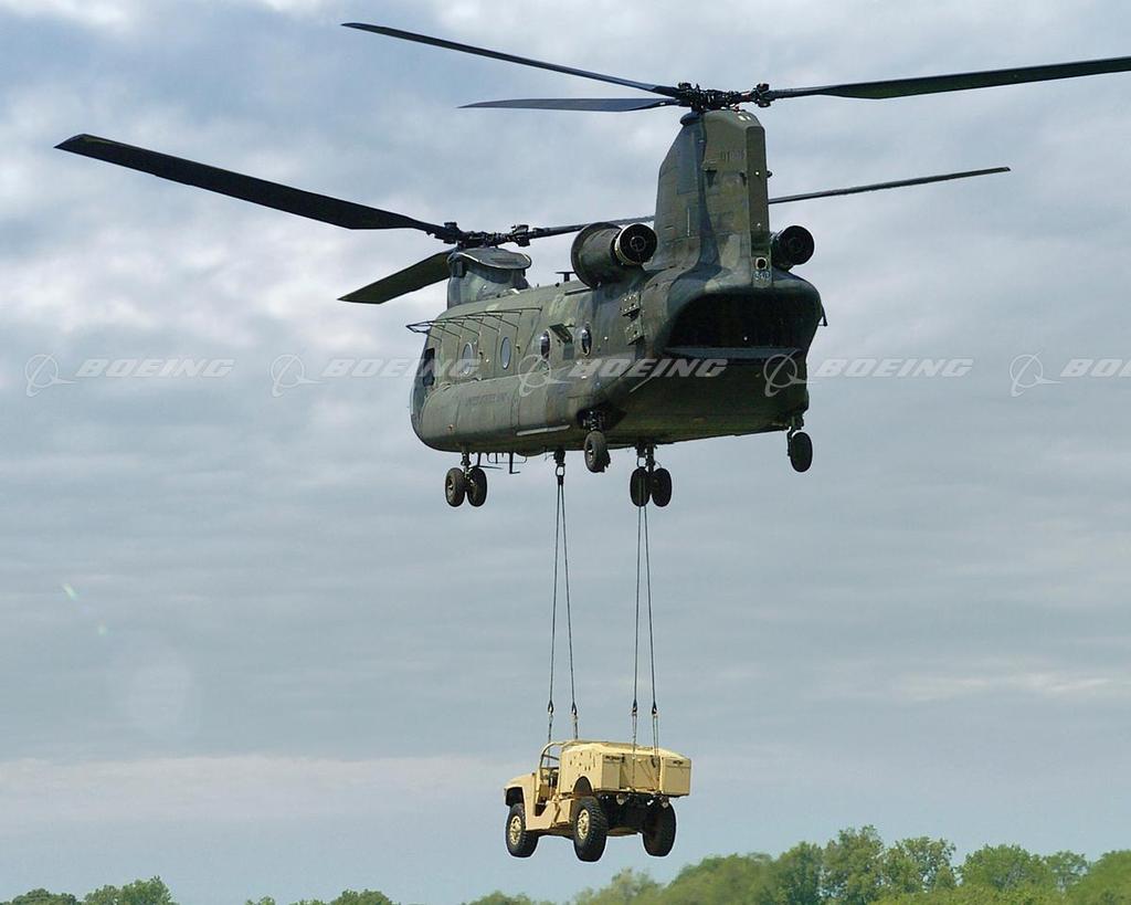 Boeing Images - Boeing Phantom Badger Carried by CH-47 Chinook