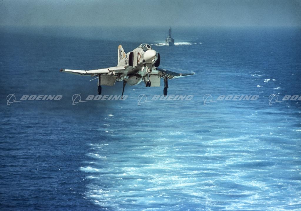 Boeing Images - F-4B Phantom II Approaching Carrier