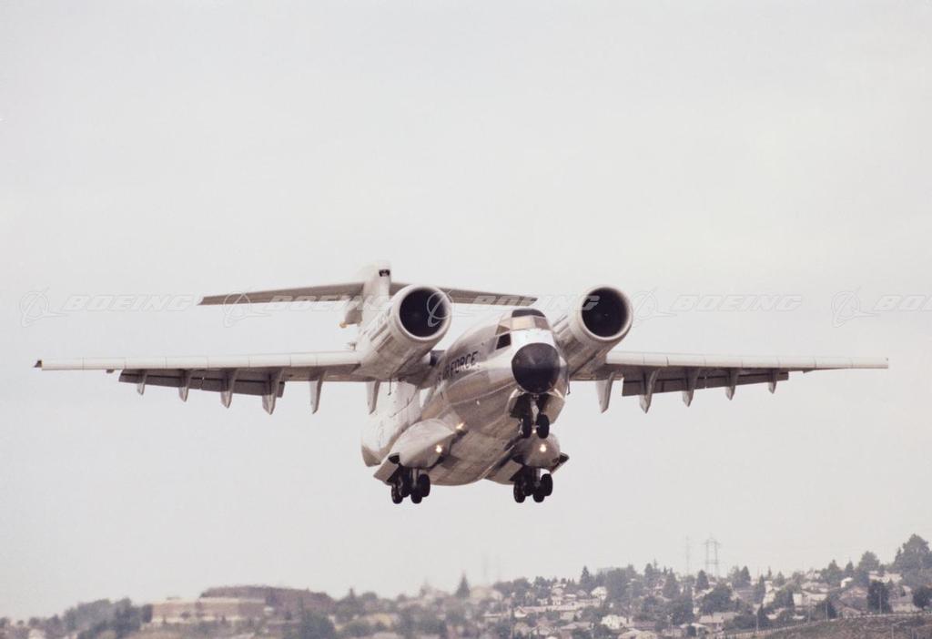 Boeing Images - YC-14 on Landing Approach