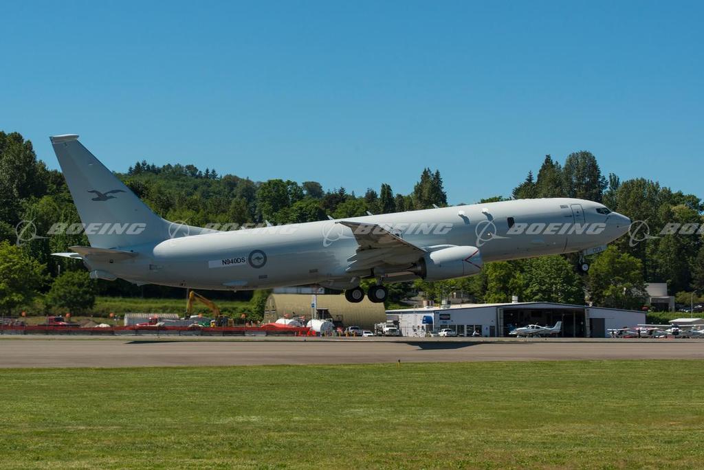 Boeing Images - First Flight of the First Australian P-8A Poseidon