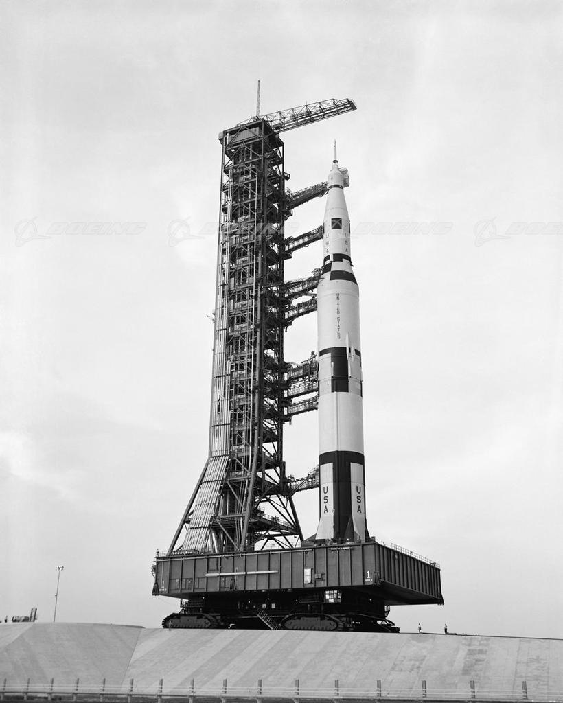Boeing Images - Moving the giant Saturn V Rocket