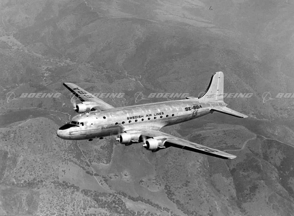 Boeing Images - Douglas DC-4 in Swedish Air Lines Livery