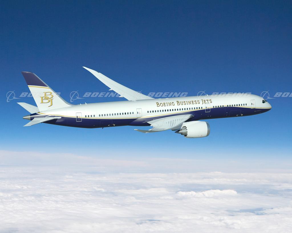 Boeing Images - Boeing BBJ 787-9 above Clouds