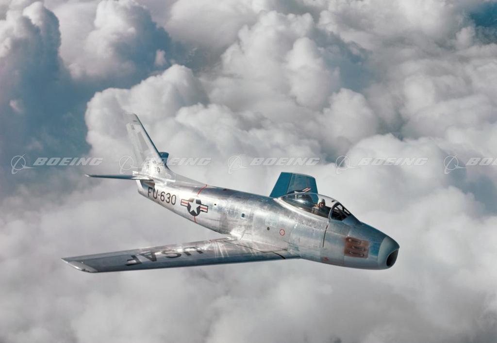 Boeing Images - F-86A Sabre Jet in Flight