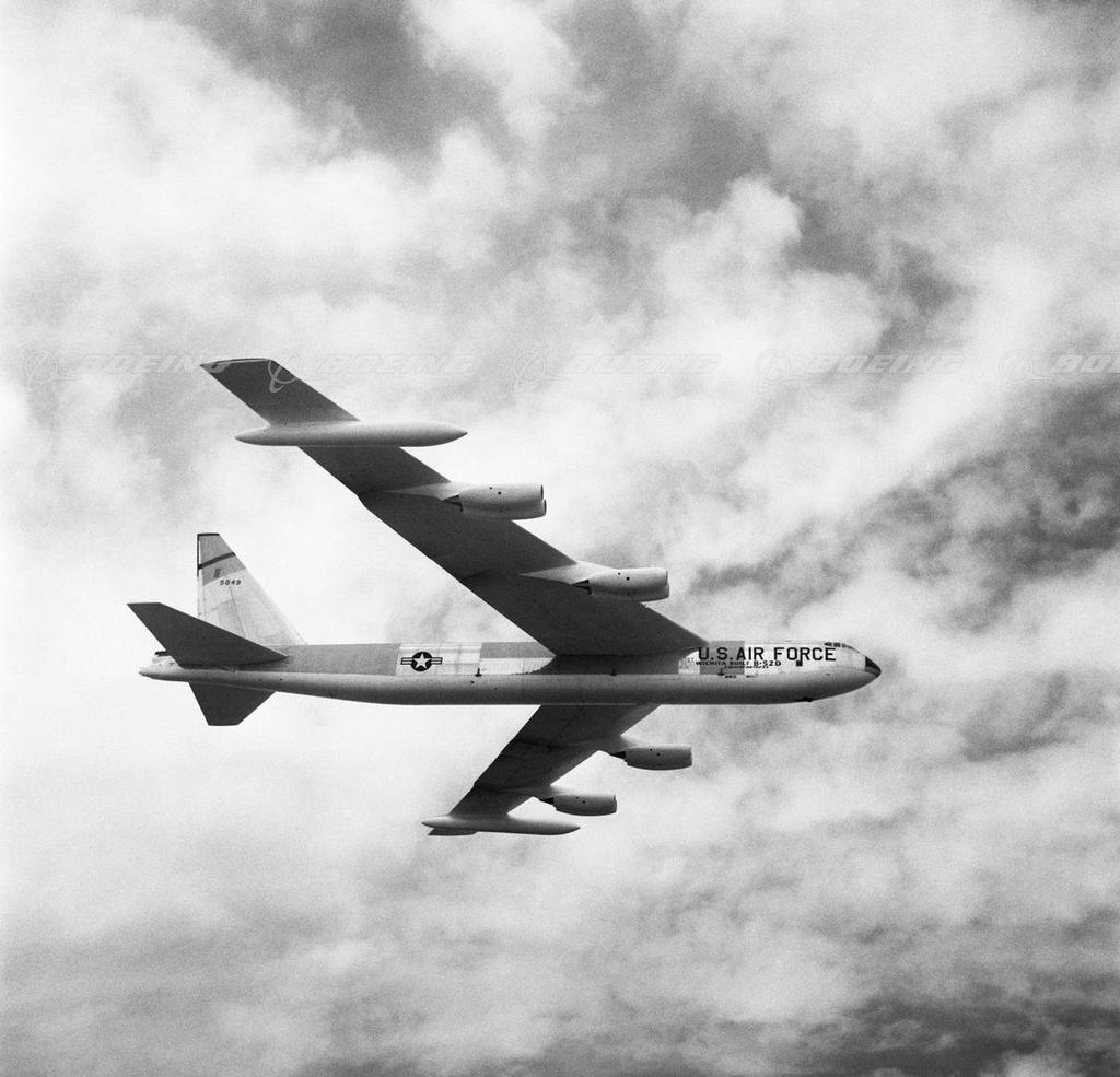 Boeing Images - First Flight of First Wichita B-52 Stratofortress