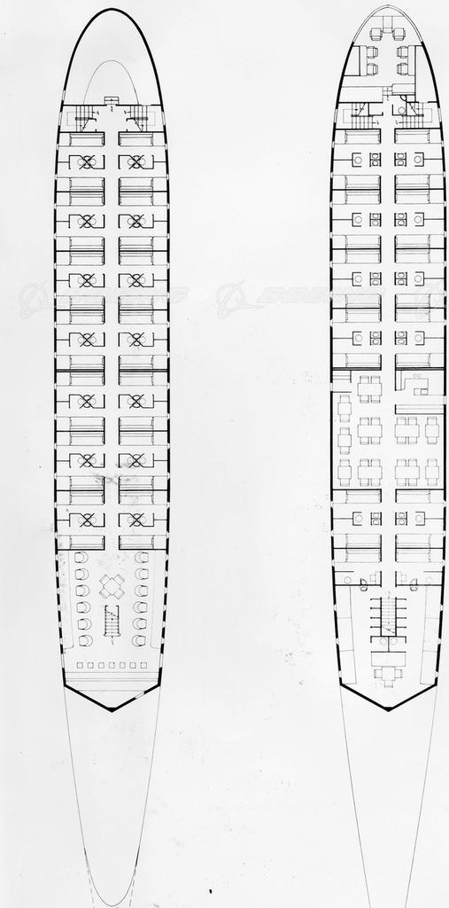 Boeing Images - Boeing Model 326 Cabin Layout Design