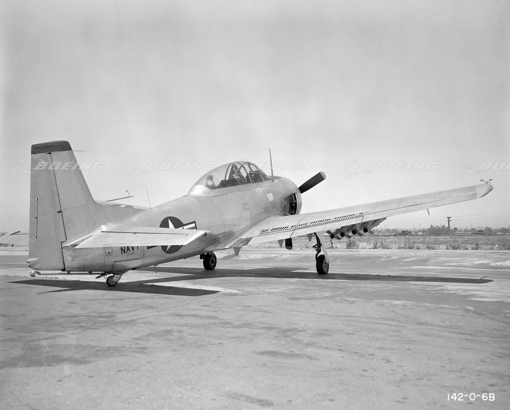 Boeing Images - Navy Prototype for the T-28 Trojan, the XSN2J-1 ...
