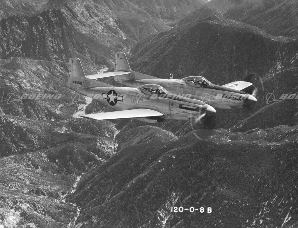 Boeing Images - P-82 Twin Mustang in Flight