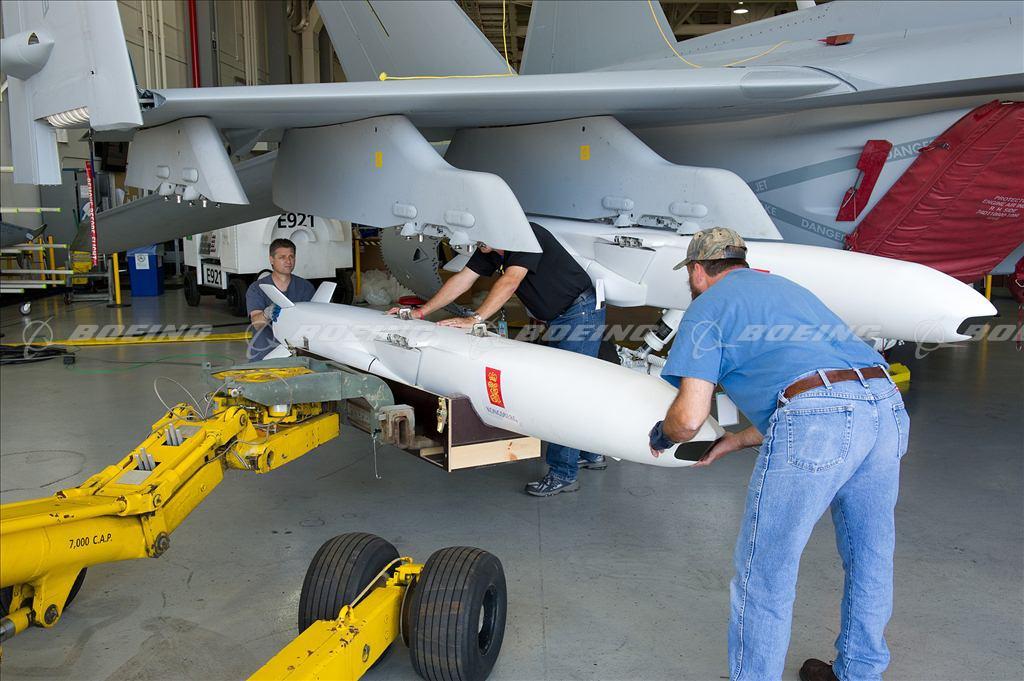 Boeing Images - Fit Check of Joint Strike Missile on F/A-18F