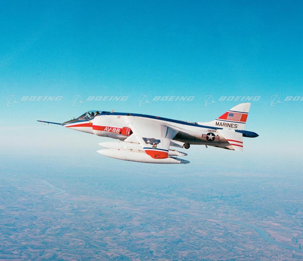 Boeing Images - Red White and Blue YAV-8B Harrier II