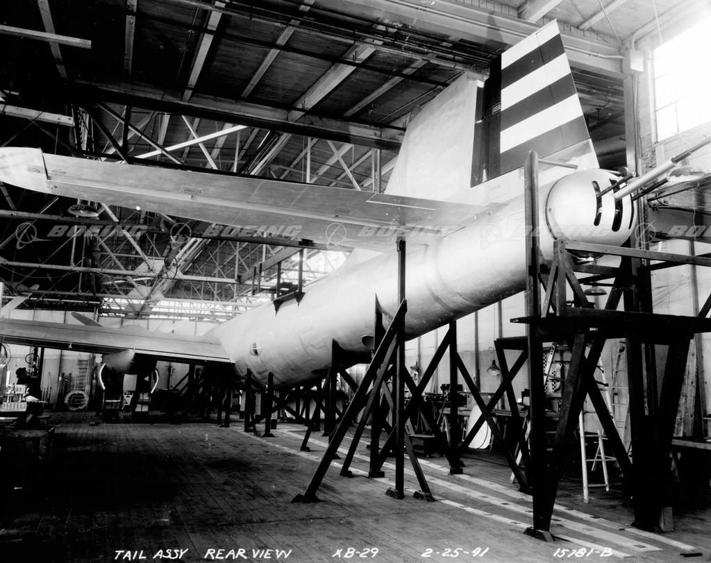 Boeing Images - Static Load Test of Boeing Model 345 (XB-29)