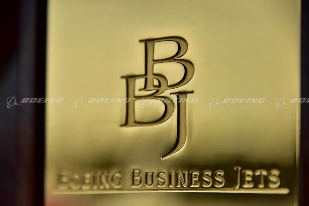 Boeing Images - BBJ Logo on Plaque