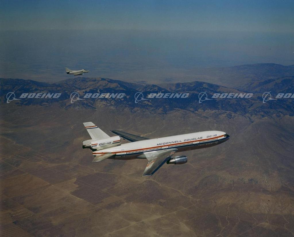 Boeing Images - First Flight of McDonnell Douglas DC-10 1970