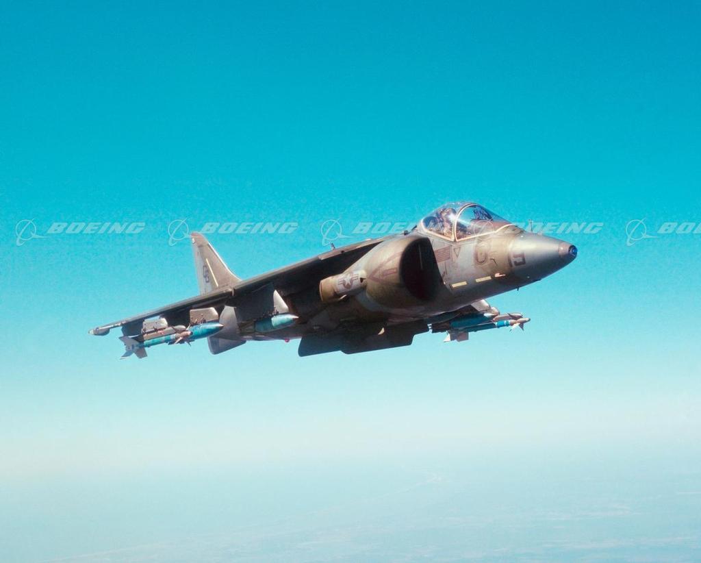 Boeing Images - AV-8B Harrier II Carrying Inert MK 82 Snakeye Bombs and ...