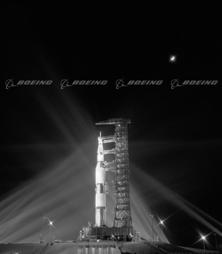 Boeing Images - Night over Saturn V, 1966