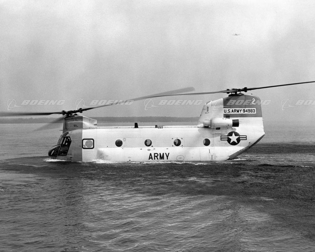 Boeing Images - CH-47A Chinook in Float Test
