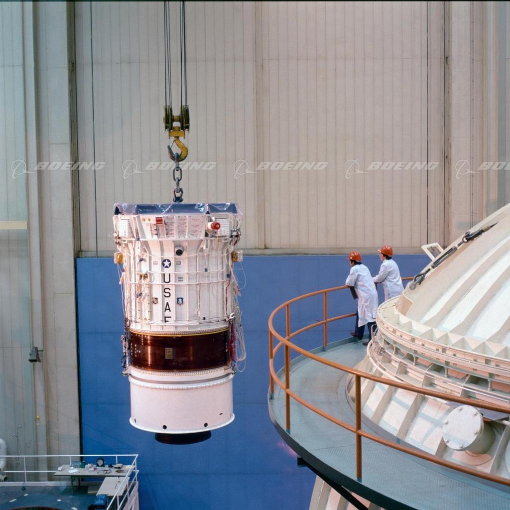 Boeing Images - Inertial Upper Stage (IUS) in Laboratory