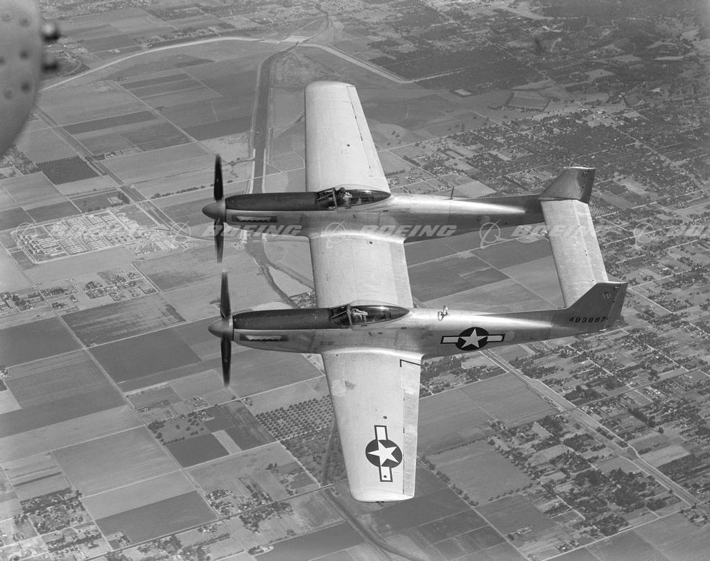Boeing Images - P-82 Twin Mustang in Flight