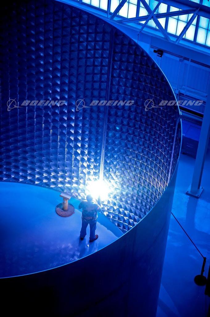 Boeing Images - Inspecting SLS Core Stage Barrel at NASA Michoud Facility