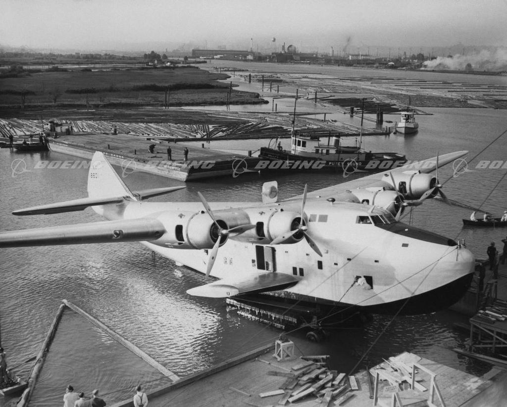 Boeing Images - Early 314 Clipper Moored