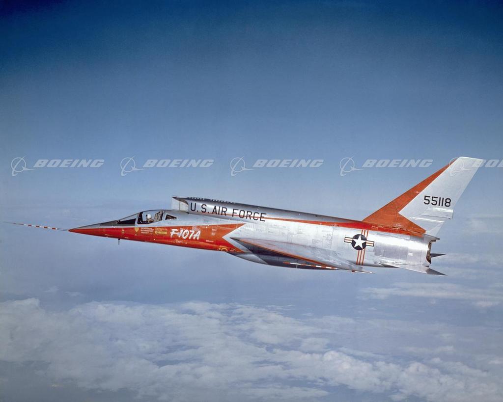 Boeing Images - First YF-107A Fighter in Flight