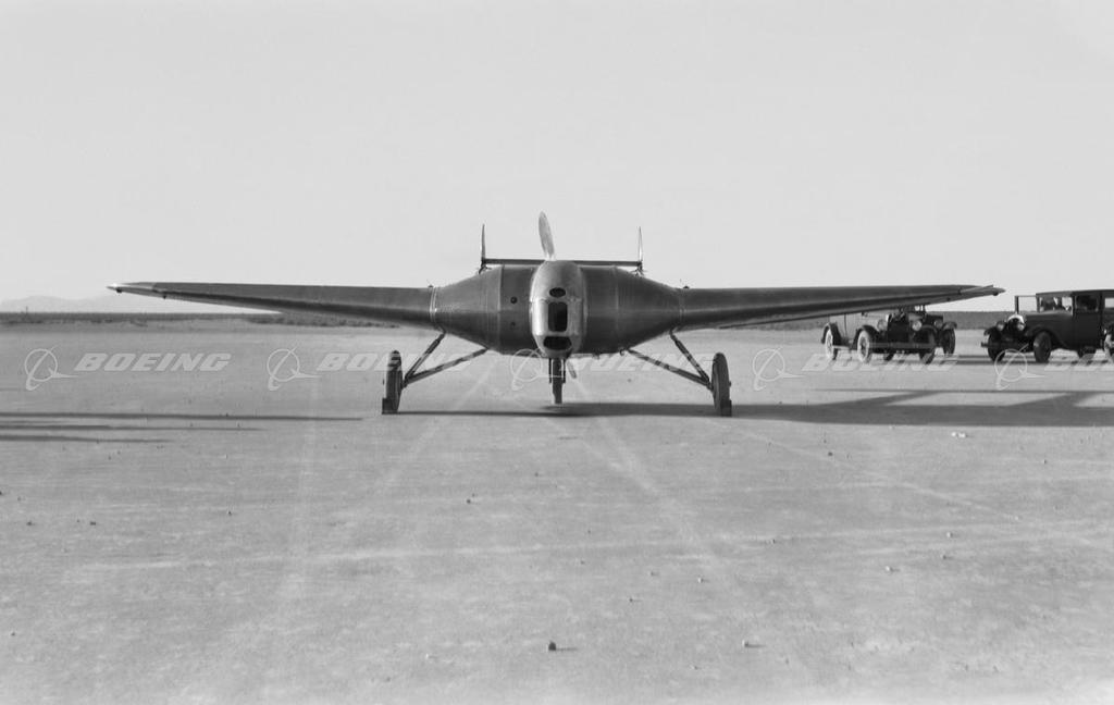 Boeing Images - Jack Northrops's X-216H Flying Wing Prototype on Runway